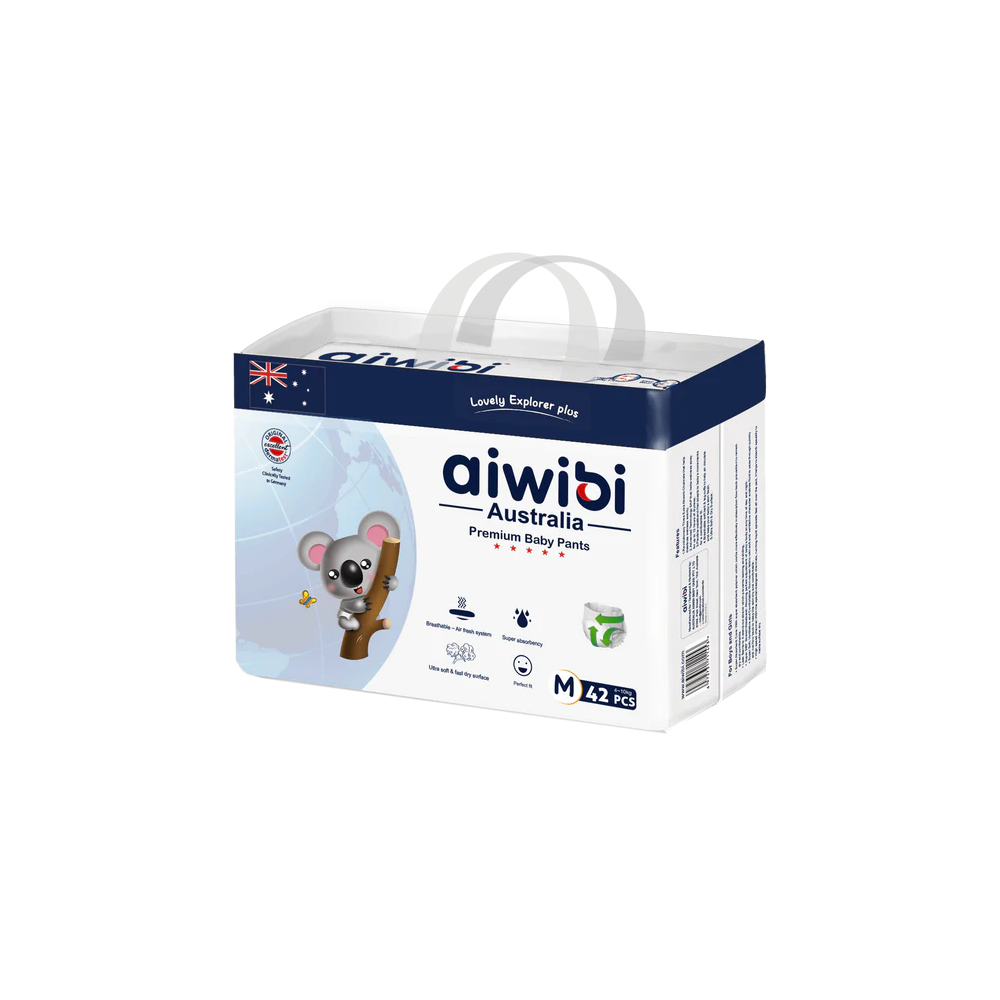 Aiwibi Australian Premium Baby Diaper Pant M-42